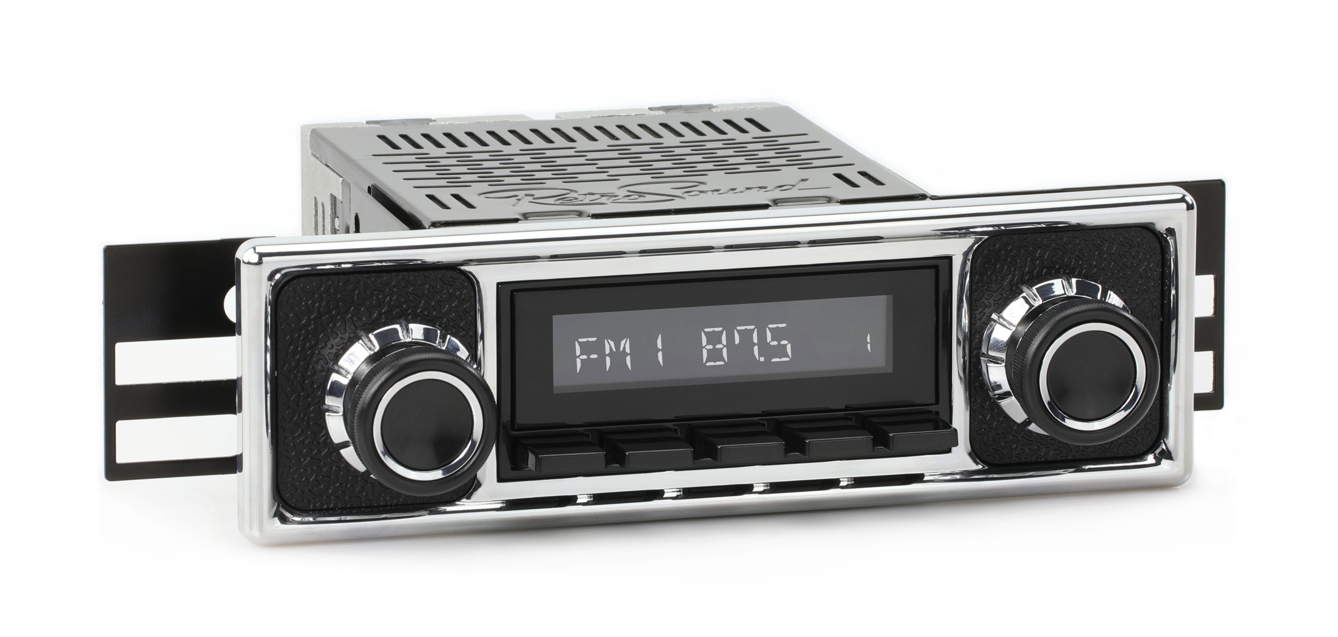 1963-69 Mercedes-Benz 230 Series RetroRadio with Black Pebbled/Chrome ...