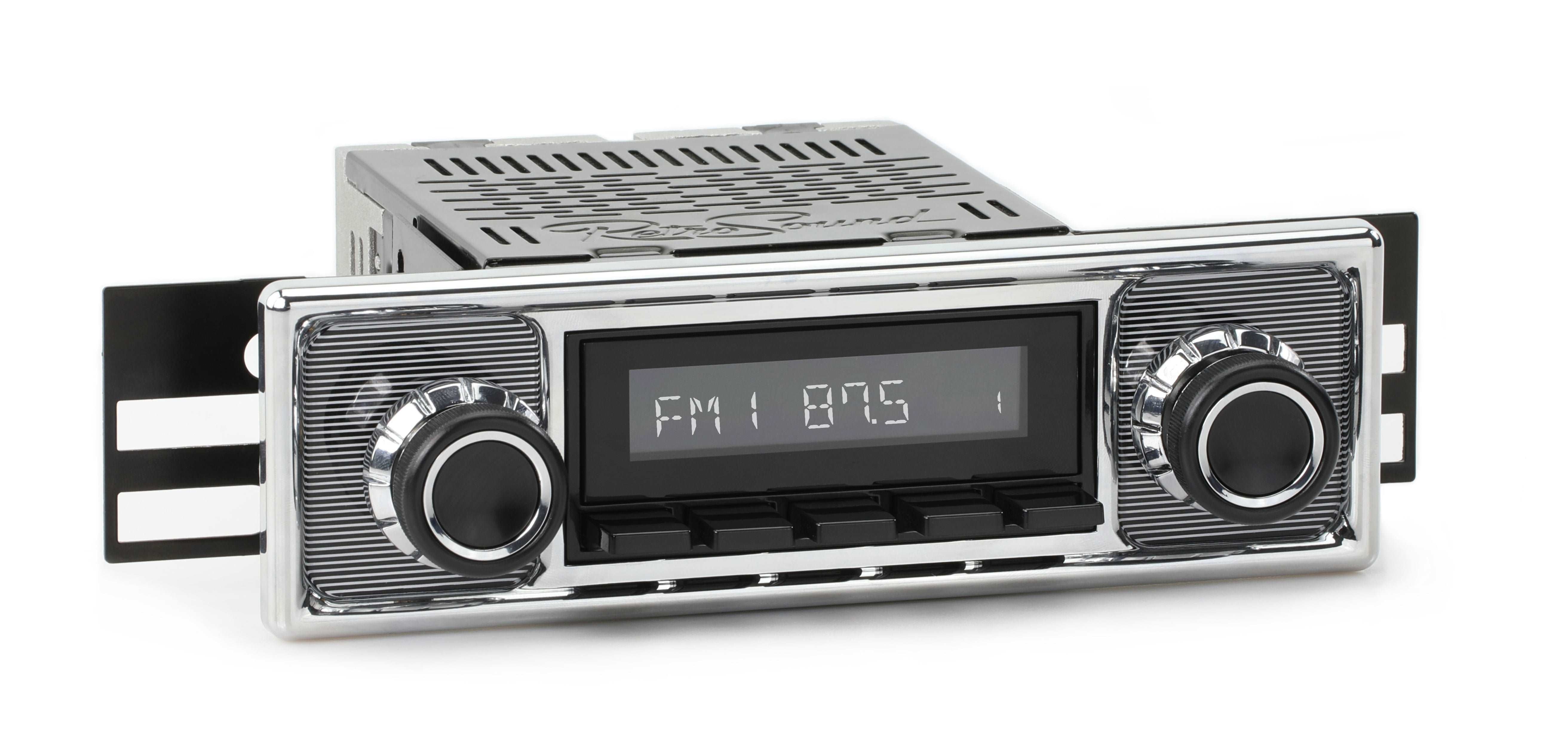 1955-65 Mercedes-Benz 190 RetroRadio with Pinstripe/Chrome Faceplate ...